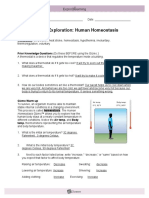 Lab Report # 1 - HOMEOSTASIS | PDF | Homeostasis | Stimulus (Physiology)