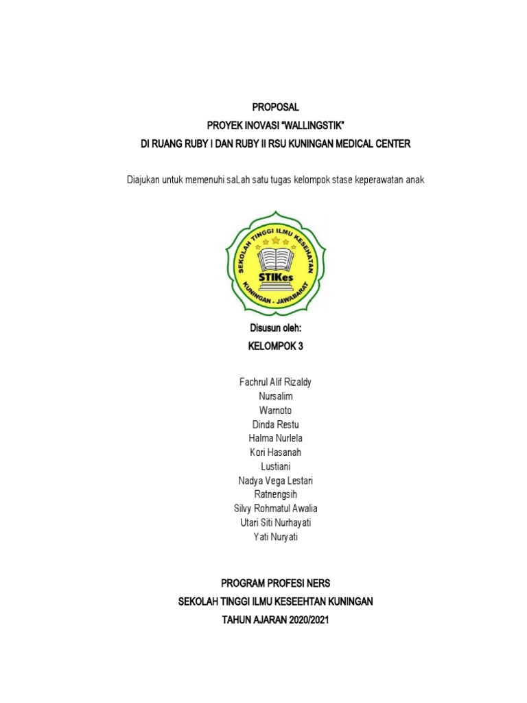 Proposal Proyek Inovasi Kel 3 | PDF