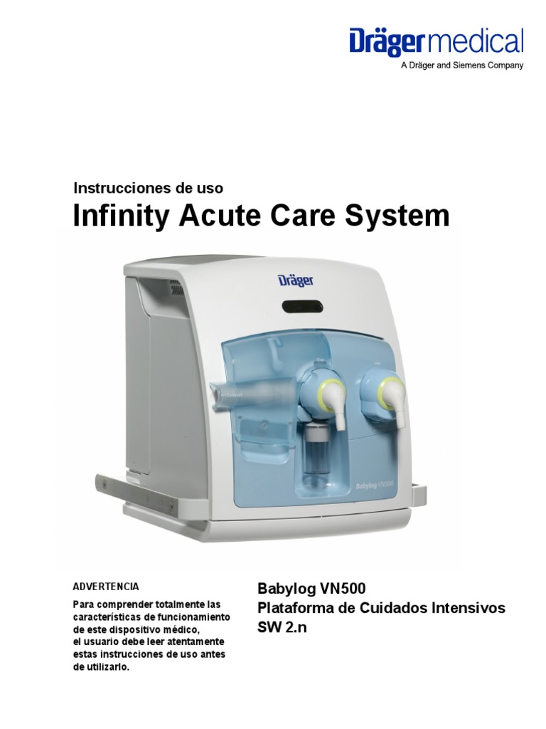 Babylog VN500 - Manual de Uso | PDF | Identificación de frecuencia de radio | Ventilación ...