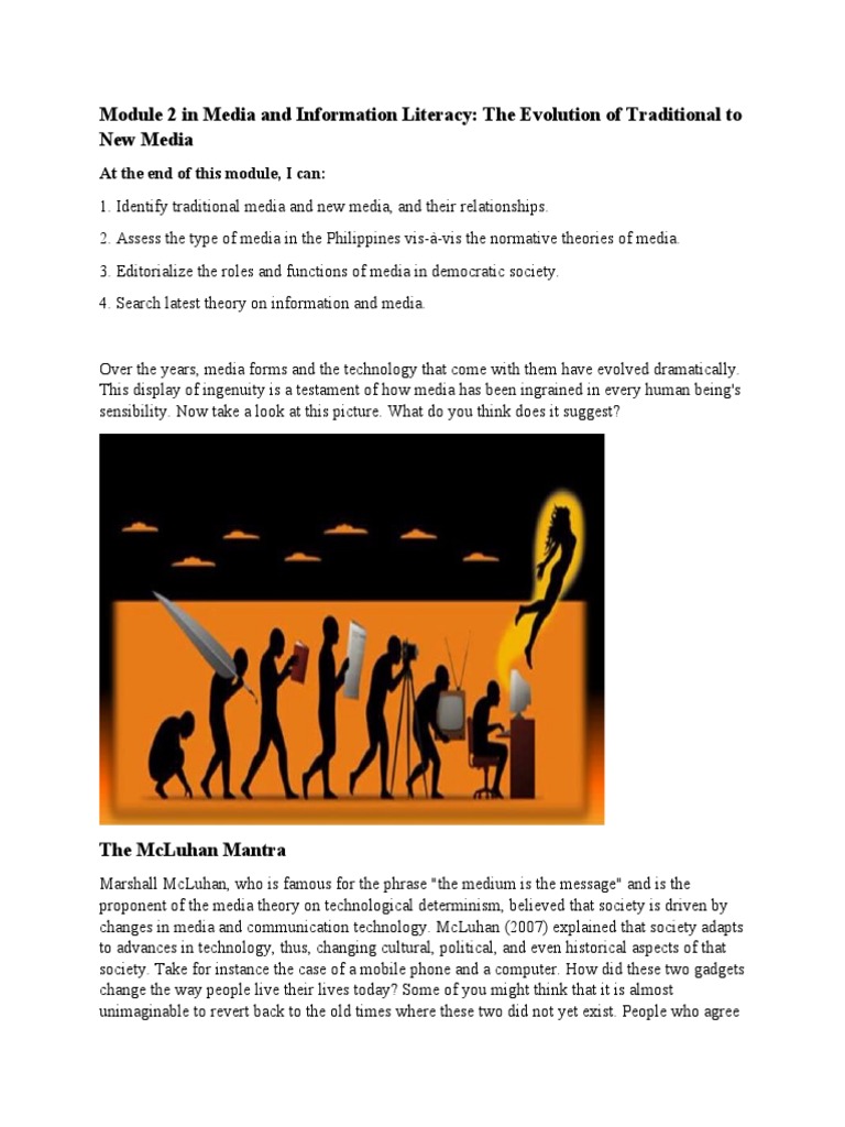 Evolution of Media: Traditional to New | PDF