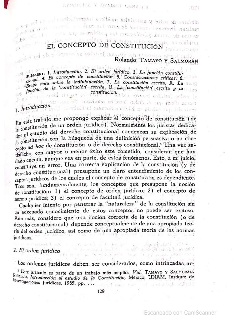 El concepto de Constitución | PDF
