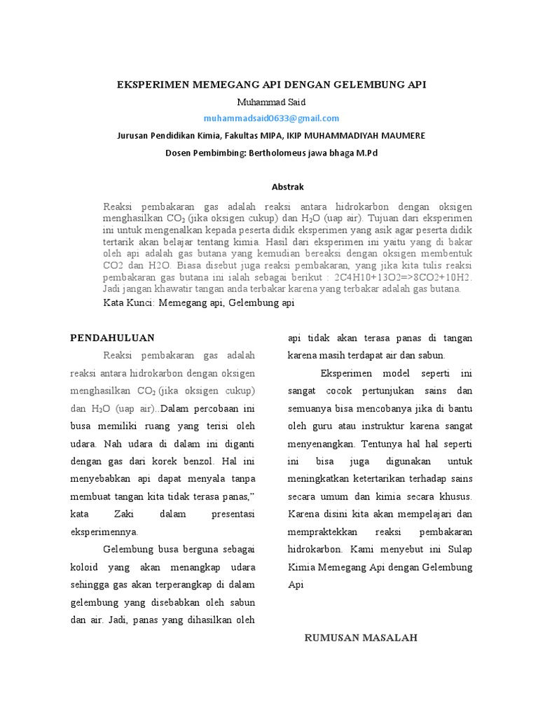 Tugas Bahasa Indonesia - Muhammad Said | PDF