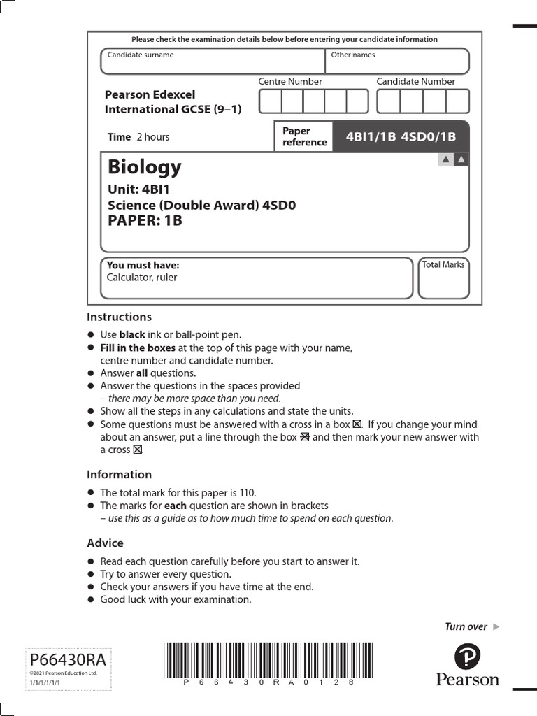 4bi1 - Nov21 1b QP | PDF | Vitamin C | Weed