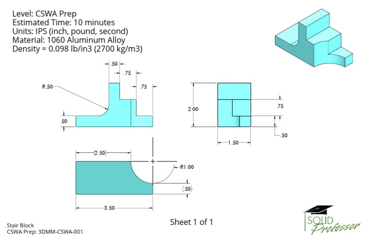 Design of a Stair Block in 1060 Aluminum Alloy for CSWA Certification ...