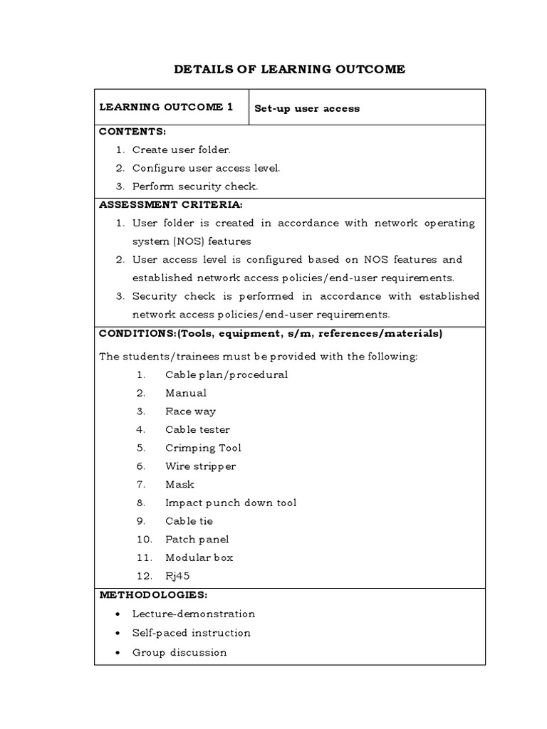 Info Sheet 3.1-1 - Self Check - Answer Key - Task Sheet - Task Sheet ...