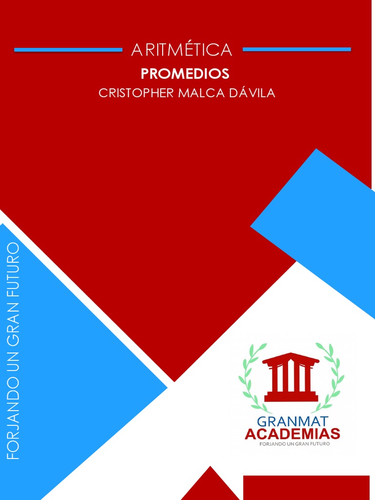 PROMEDIOS | PDF | Aritmética | Matemáticas
