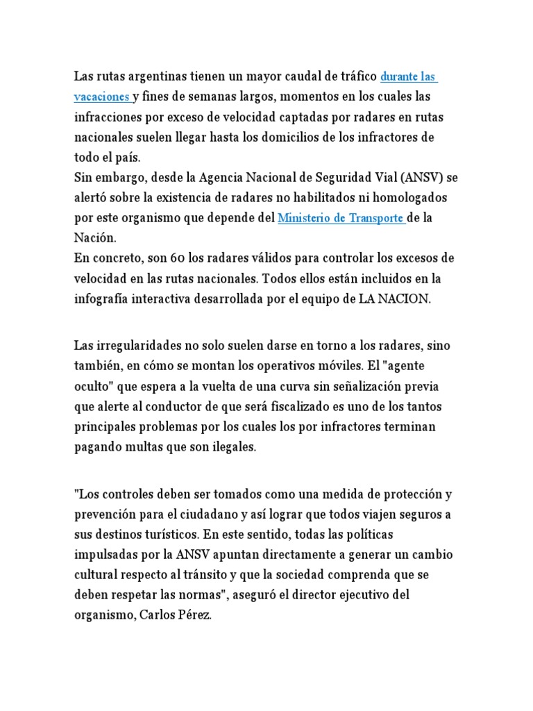 MULTAS RADAR Guia Practica | Descargar gratis PDF | Multa (pena) | Radar