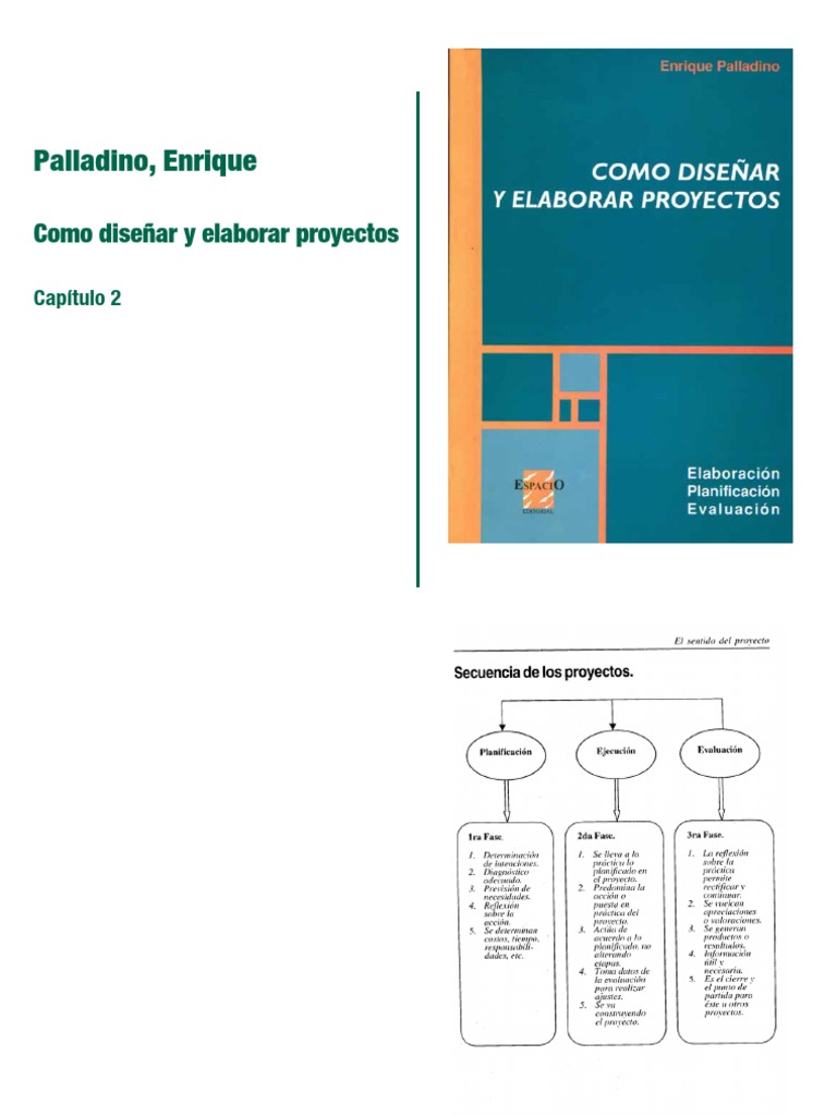 Palladino, Enrique - Como Diseñar y Elaborar Proyectos-Capitulo 2 | PDF