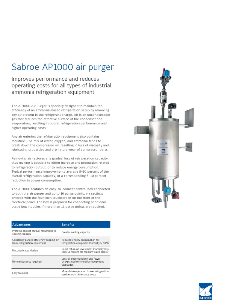 AP1000 Air Purger PUBL-7890 2021 EN | PDF | Refrigeration | Efficient ...