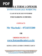KCSE Grading System | PDF