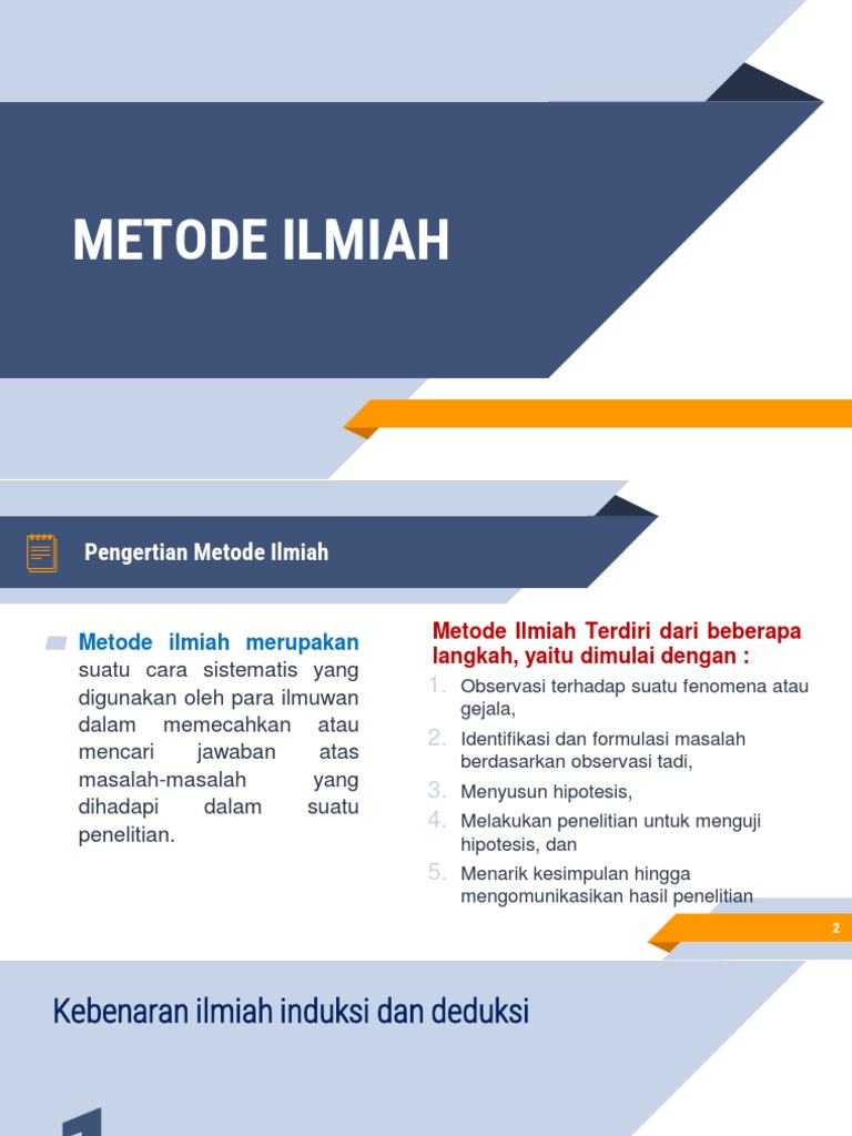Kuliah 2 - Metode Ilmiah | PDF