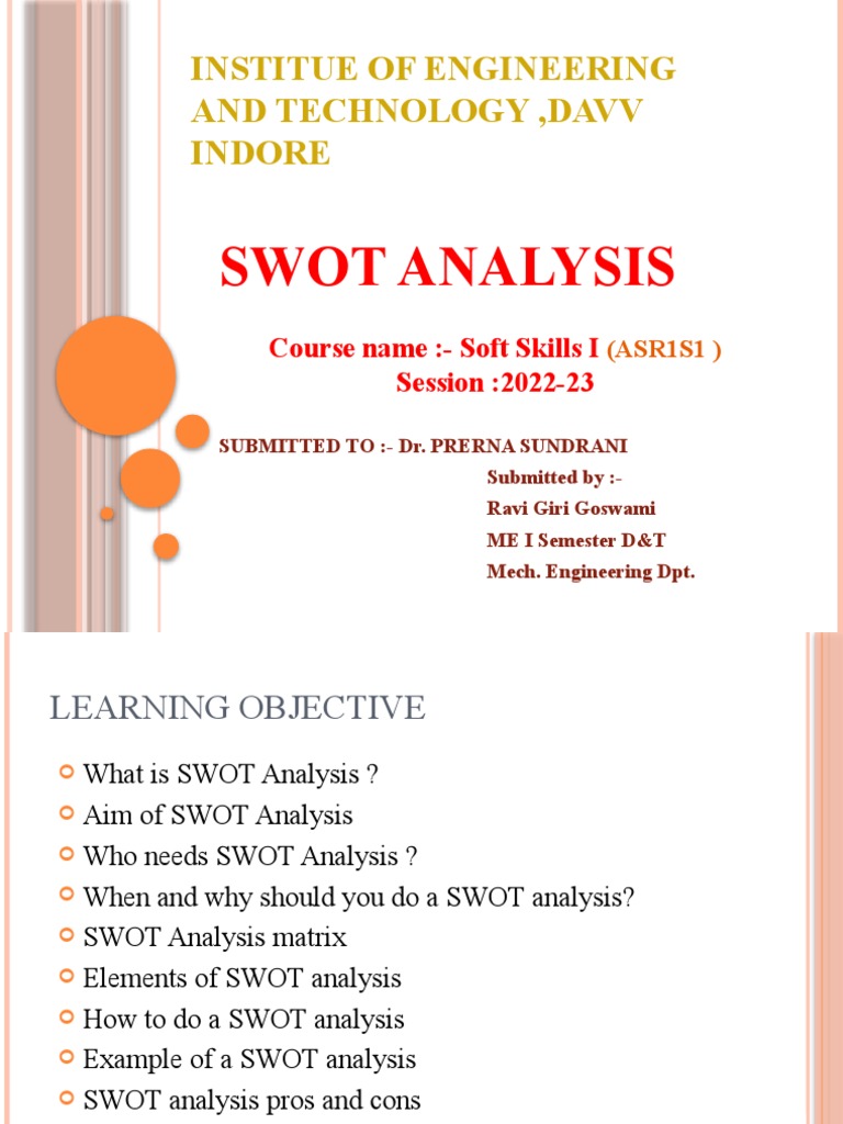 Swot Analysis | PDF | Swot Analysis | Business