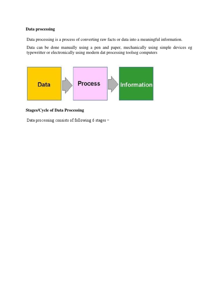 4 Data Processing | PDF | Data Processing | Data