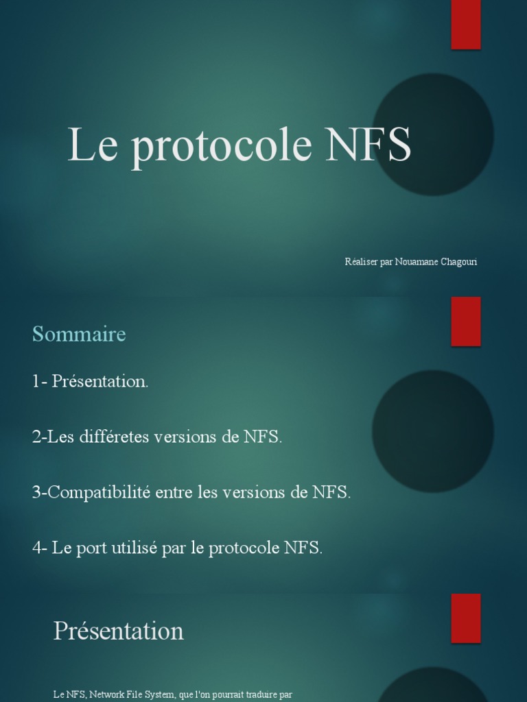 Le Protocole NFS | PDF | Serveur (Informatique) | Protocoles de ...