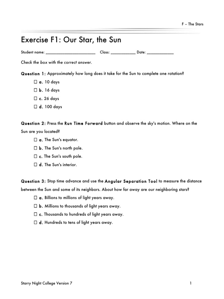 F1 Our Star, The Sun | PDF