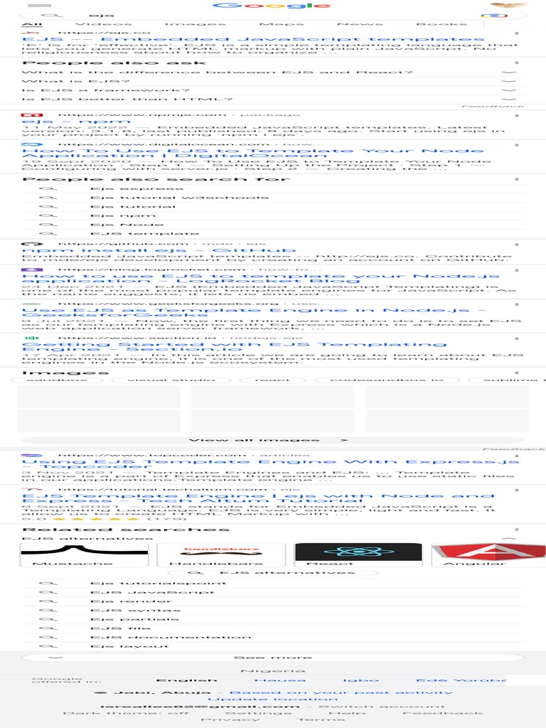 Ejs - Google Search | Download Free PDF | Java Script | Internet