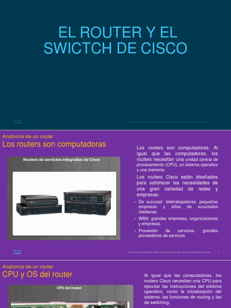 El Router y El Switch | PDF | Arranque | Hardware de la computadora