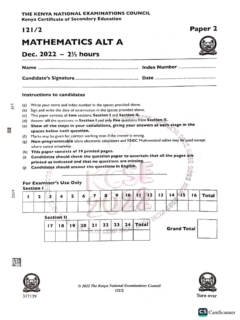 Maths Pp2 Pdf