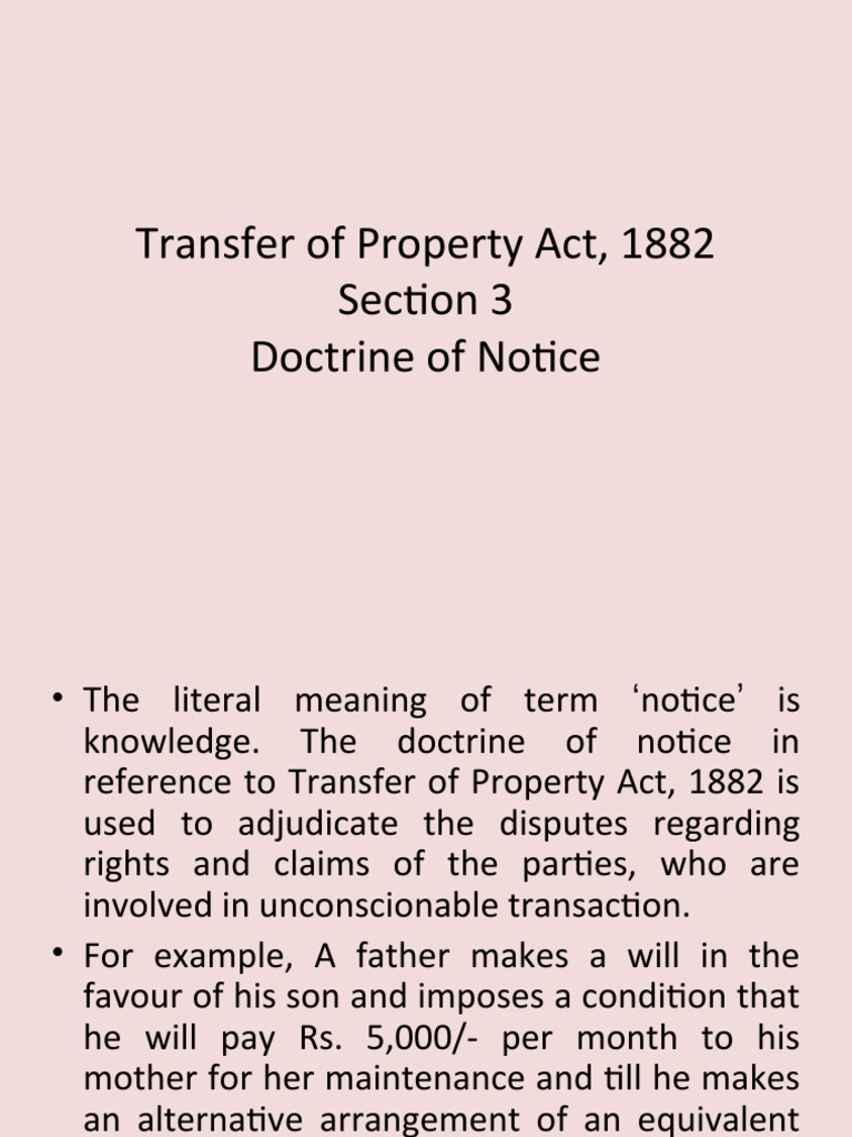 940 Doctrine of Notice Section3 UCOL | PDF | Deed | Mortgage Law