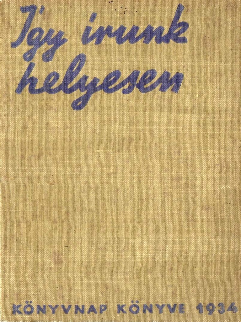 Igy Irunk Helyesen | PDF