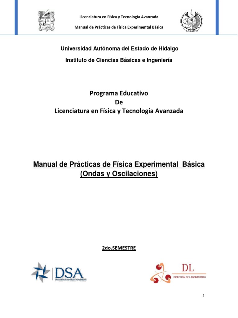 Manual de Prácticas de Física Experimental Básica (Ondas y Oscilaciones ...
