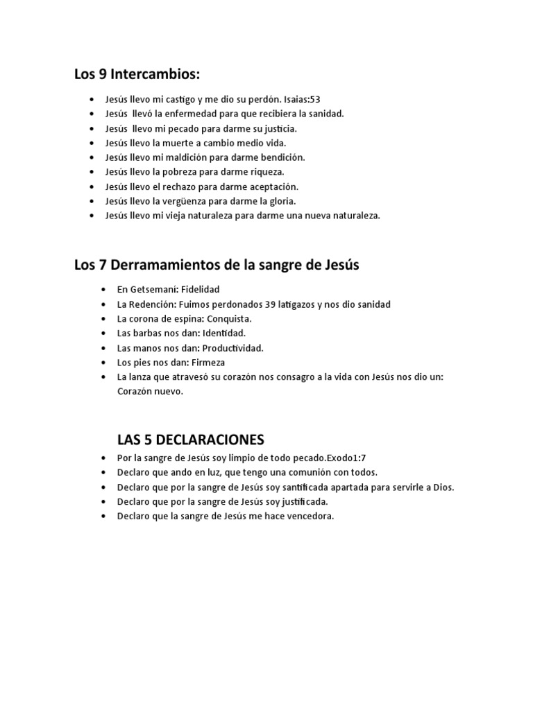 Los 9 Intercambios | PDF