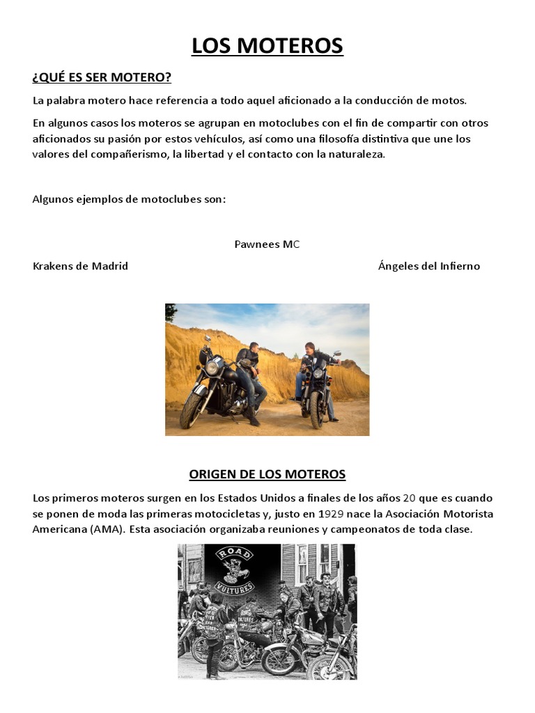 Los Moteros | PDF