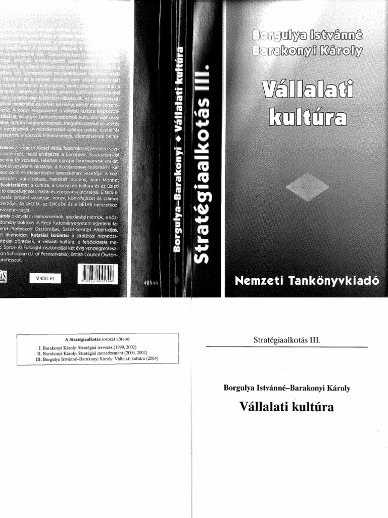 Borgulya - Vallalati Kultura | PDF