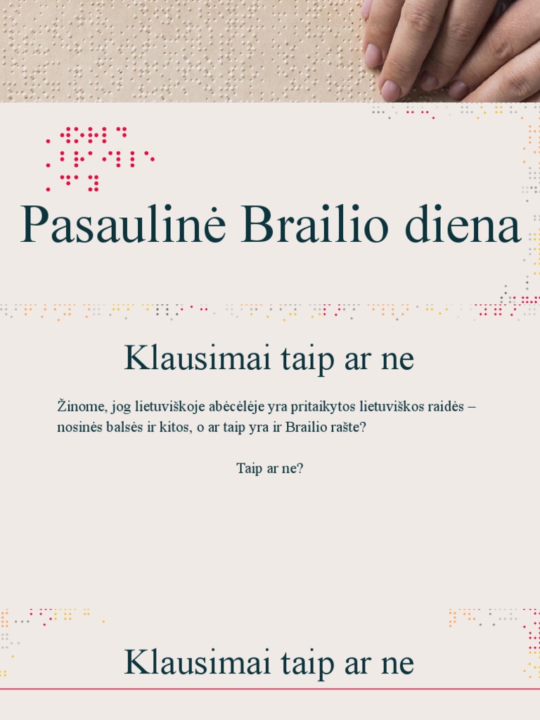 Brailio Raštas | PDF