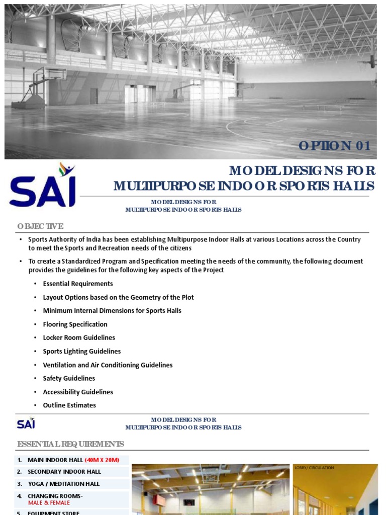 Sai Multipurpose Hall | PDF | Lighting | Flooring