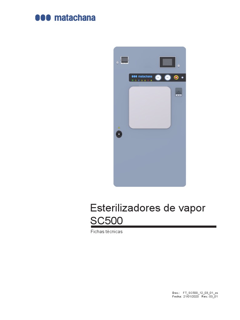 Manual Matachana SC502 | PDF | Agua | Gestión de la calidad