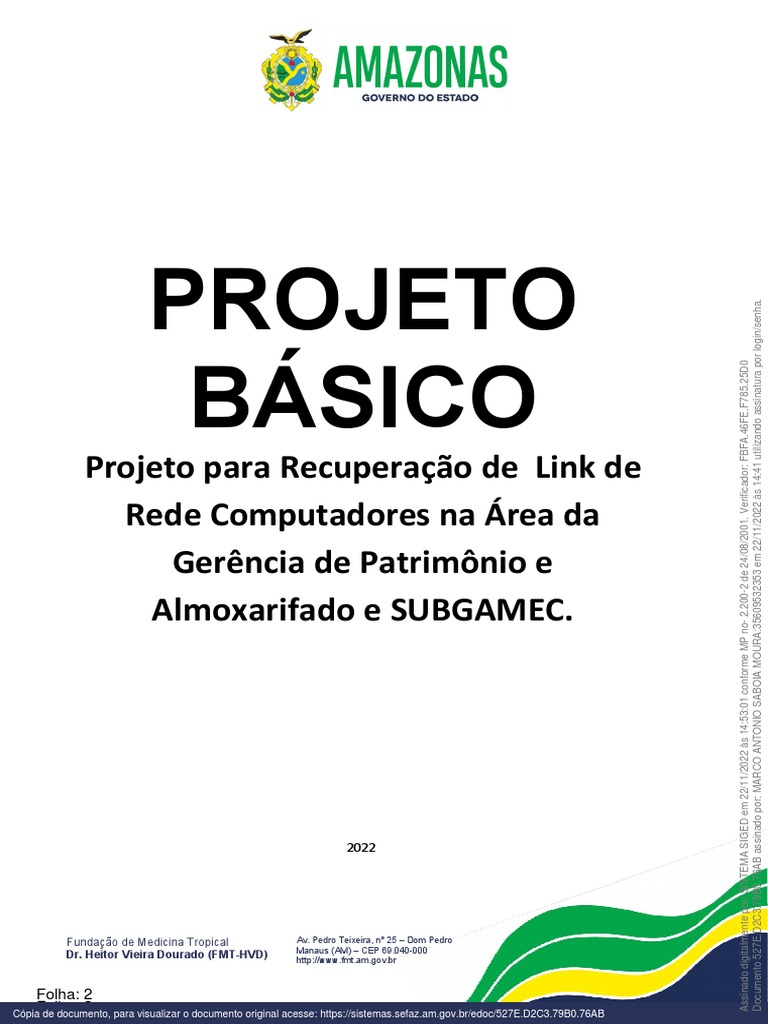 Projeto Básico | PDF | Rede de computadores