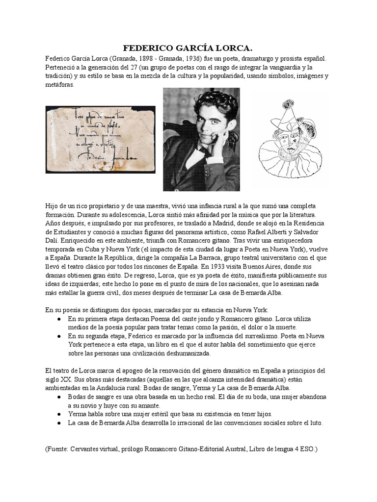 Federico García Lorca | PDF | Federico García Lorca