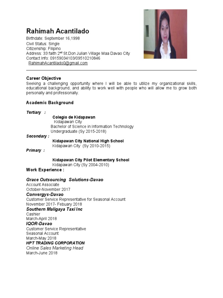 Rahimah-Resume | PDF