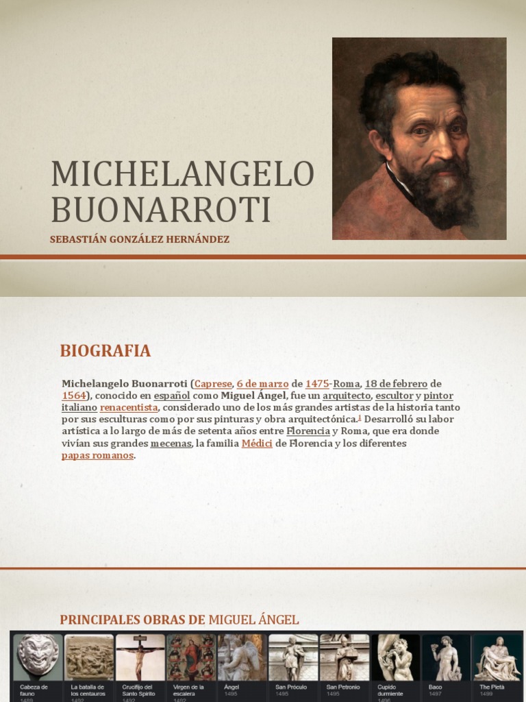 Michelangelo Buonarroti | PDF