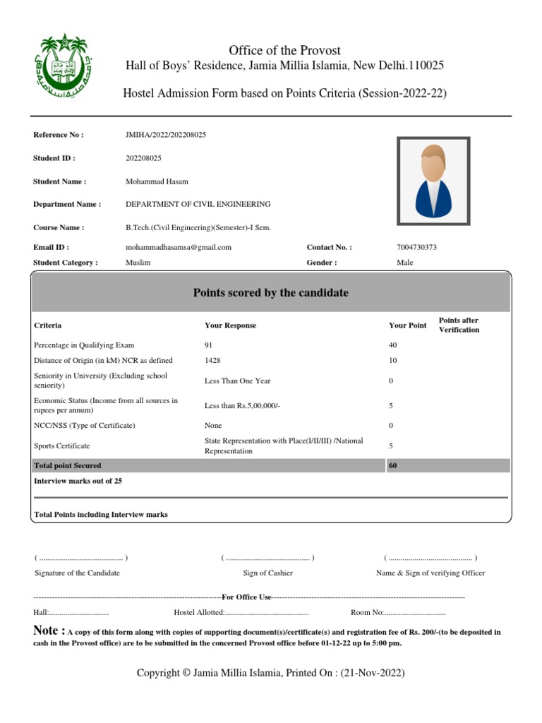 Print Registration Form | PDF