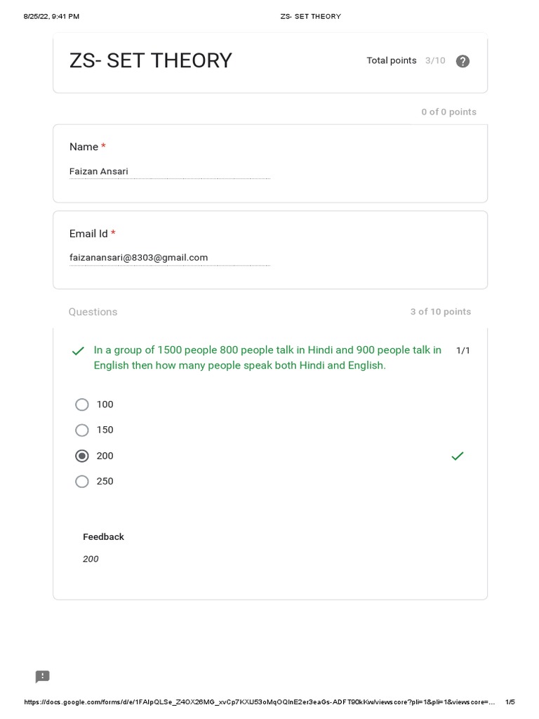 ZS - Set Theory | PDF | Numbers | Arithmetic