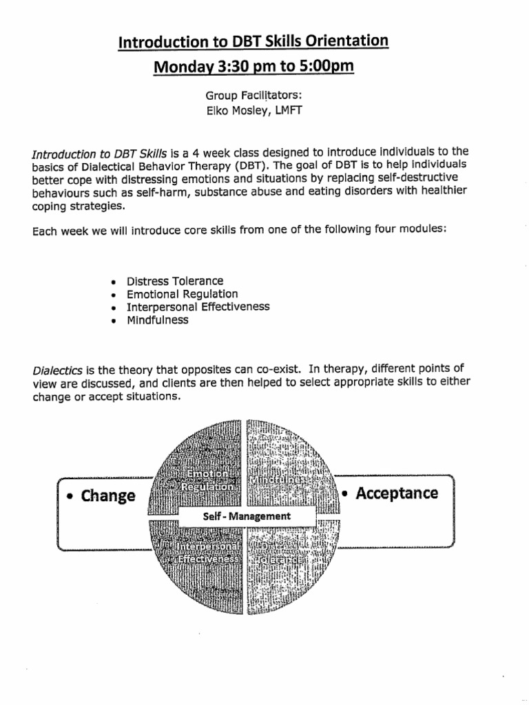 DBT Mindfulness Week 4 | PDF