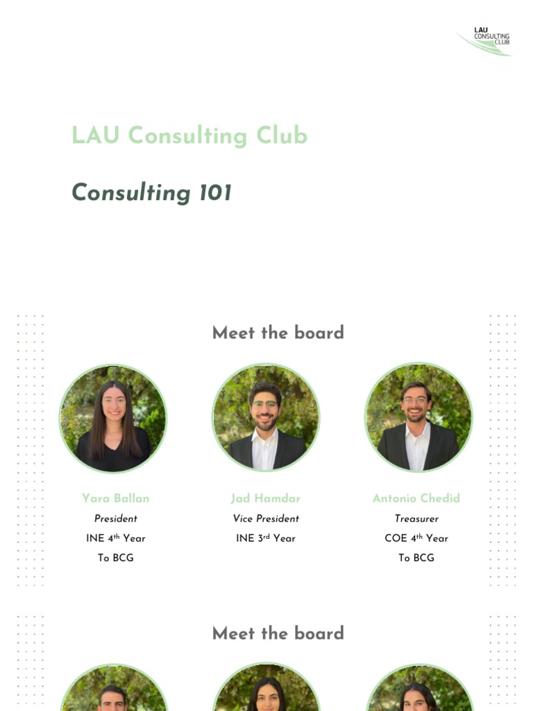 Consulting 101 FINAL | PDF | Consultant | Venture Capital