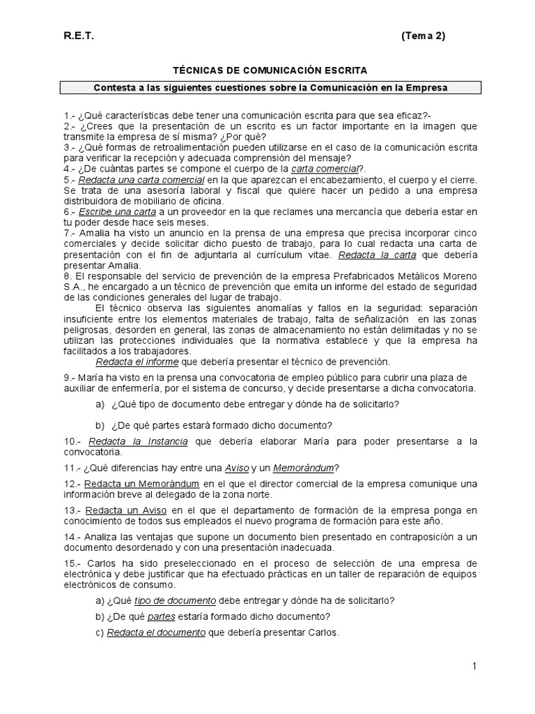 Actividades (Tema 2) | PDF