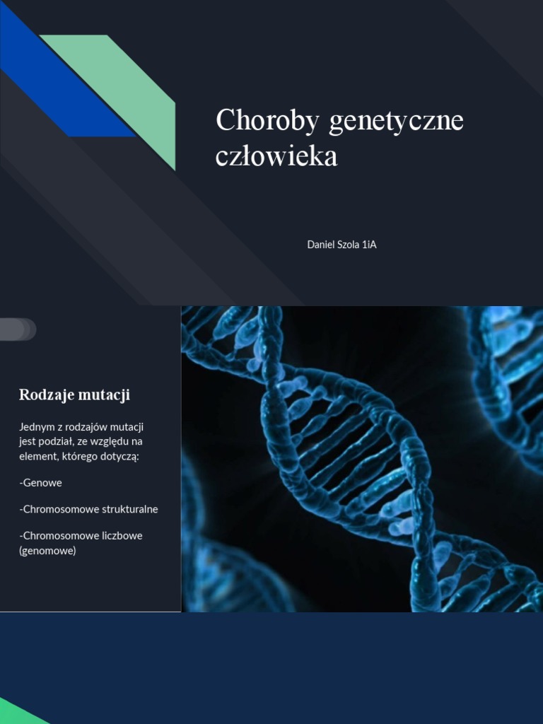 Choroby Genetyczne Człowieka | PDF