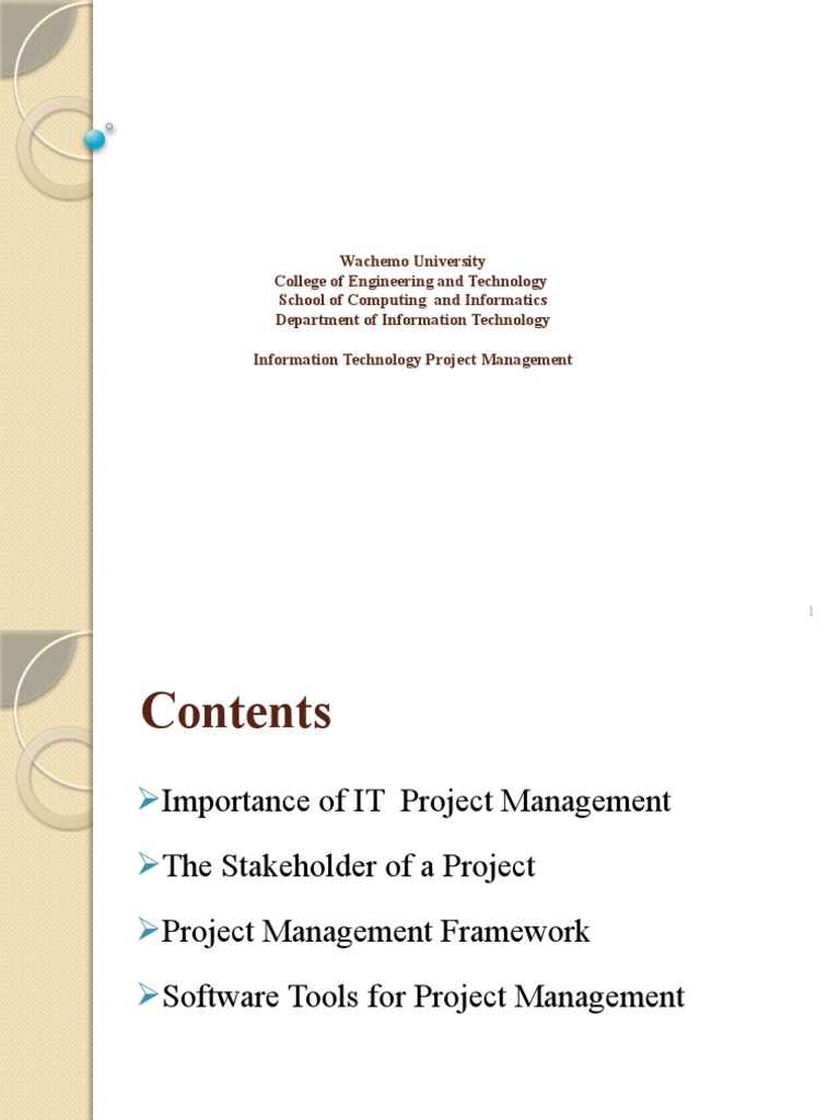 1 CH1 IT Project Management | PDF | Project Management | Business
