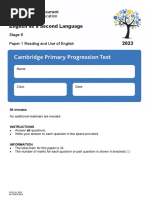 Cambridge Primary ESL Checkpoint 2024 | PDF