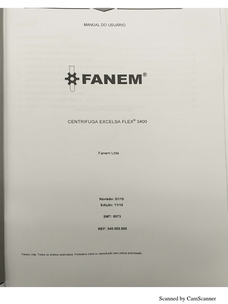 Centrifuga - Fanem - Excelsa Flex - 3400 | PDF
