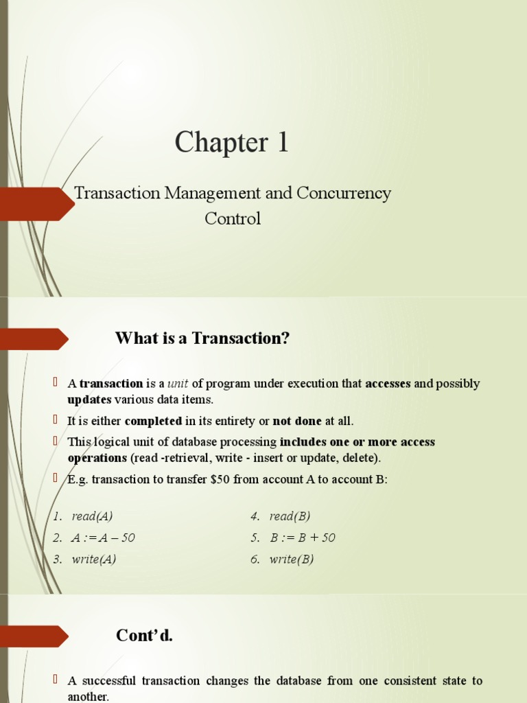 Database 1 Pdf Database Transaction Information Management