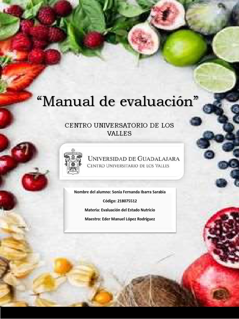 Guía para la evaluación del estado nutricional: Proceso de atención nutricional | PDF ...