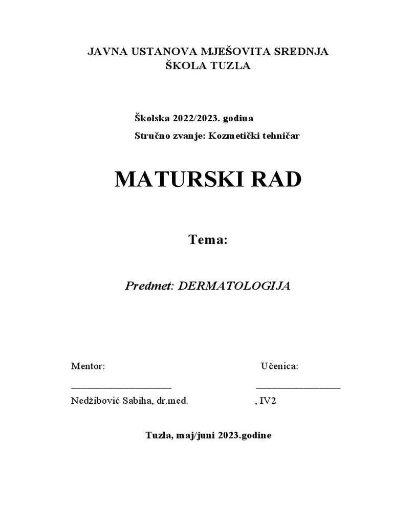 Maturski Rad | PDF