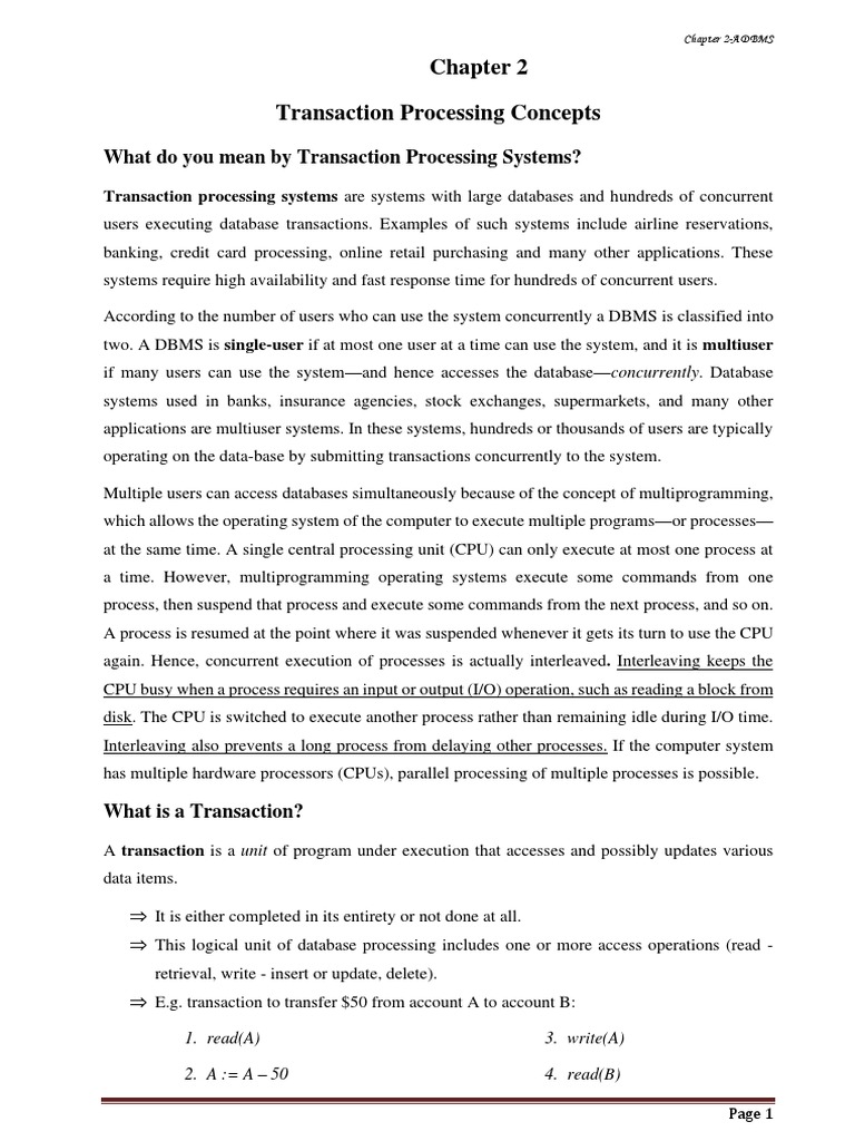 Database Pdf Database Transaction Databases