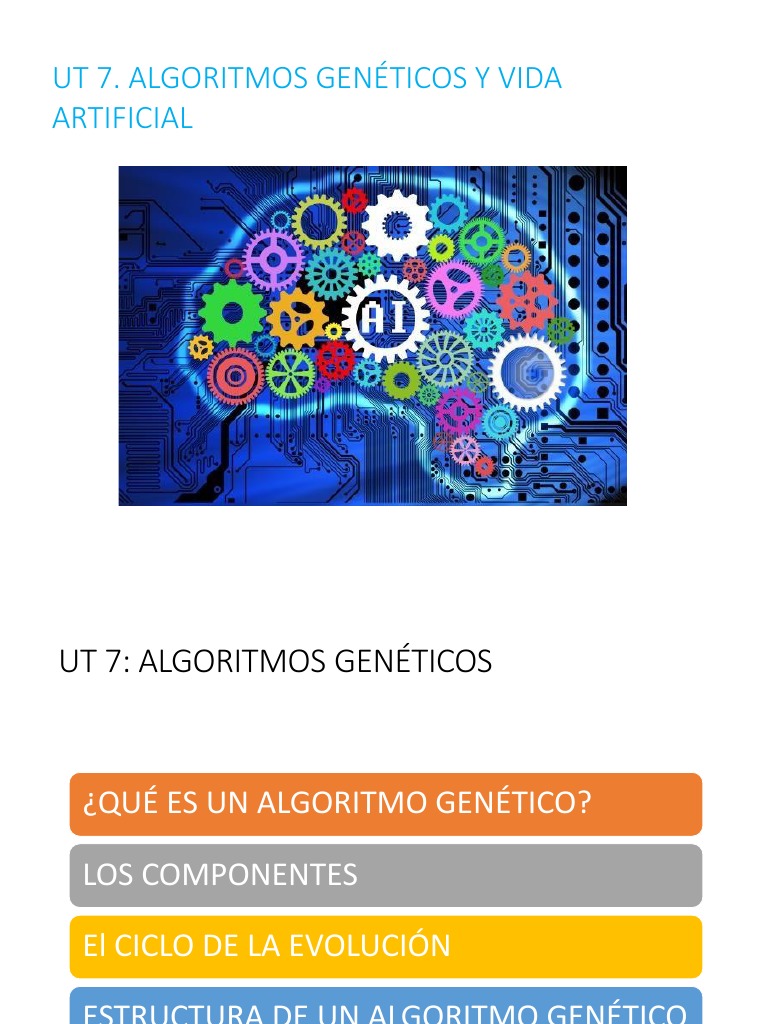 Ut 7 - Algoritmos Genéticos | PDF | Algoritmo genético | Evolución