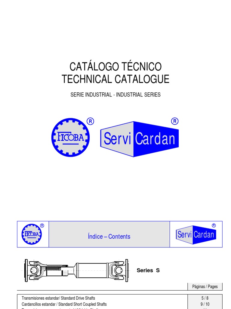 Catalogo Cardan | PDF | Propeller | Motion (Physics)